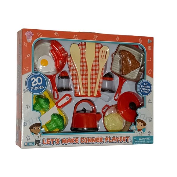 Gourmet | Toys | Gourmet Play Lets Make Dinner 2 Piece Play Set ...